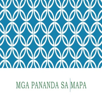 Mga Pananda Sa Mapa | PPTX