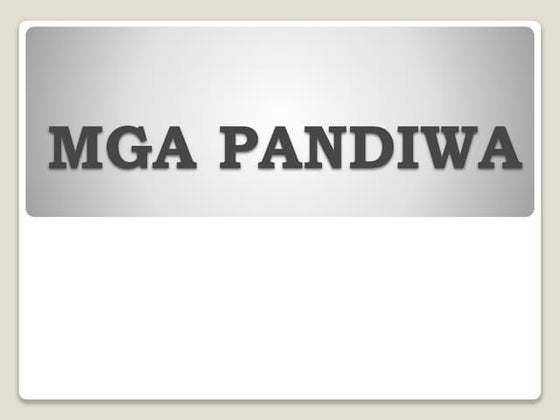 Grade 3 (PANDIWA) | PPTX