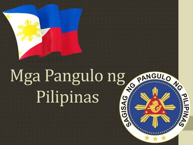 Talambuhay ng mga pangulo ng pilipinas | DOCX