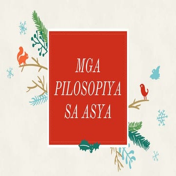 Mga Pilosopiya Sa Asya | PPTX