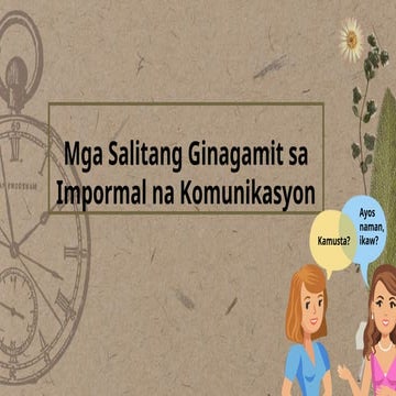 Impormal na komunikasyon | PPT