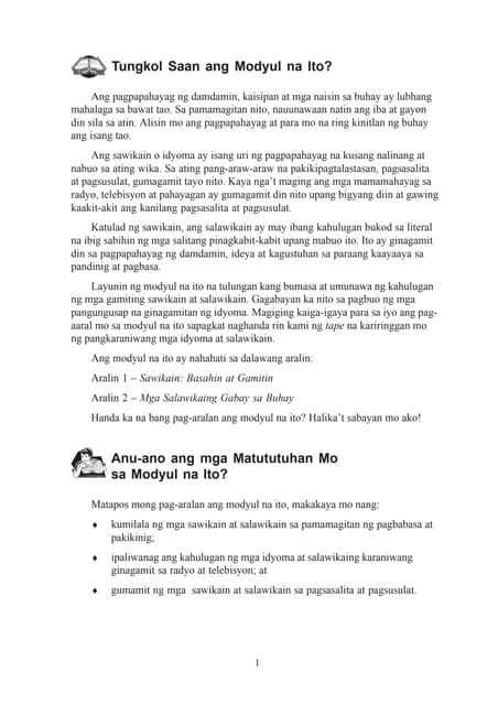 Pagtukoy sa mga sumusuportang detalye | PPTX