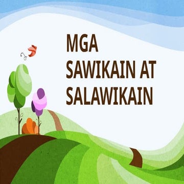 MGA SAWIKAIN at SALAWIKAIN- Mga Gabay sa Buhaypart 1.pptx
