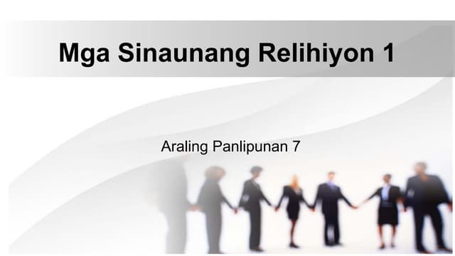 Mga pangunahing relihiyon sa mundo | PPTX