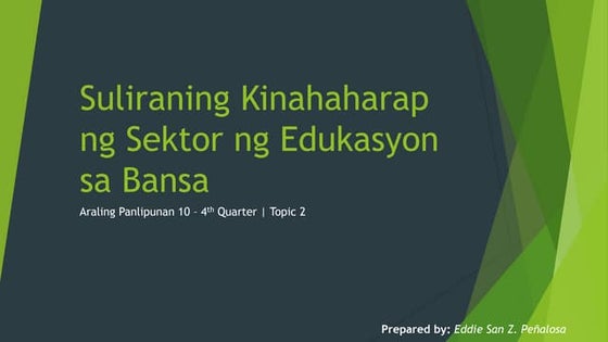 Mga Programa ng Pamahalaan para sa Pagkakapantay-pantay sa Edukasyon | PPTX