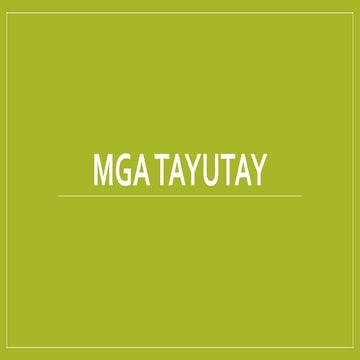 ano ang tayutay, Filipino 8 tayutay.ppt