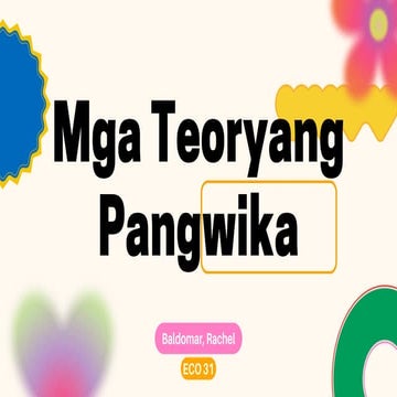 Teoryang Tata Teorya Ng Wika Persecución En El Laberinto