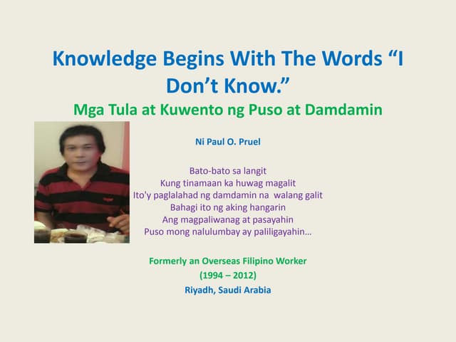Bisaya tulad ng Tula, Maikling Kwento, at Dula | DOCX