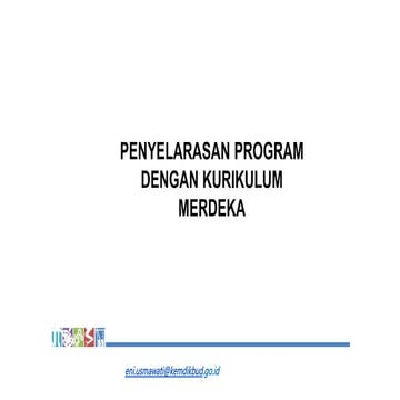 Penyekarasan Program Dengan Kurikulum Merdeka (MGBK).pptx