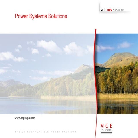 MGE Power Systems | PPT | Internet of Things | Internet