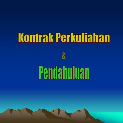 Mgg 1 pendahuluan | PDF