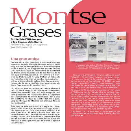 Full Informatiu venerable Montse Grases n. 29 | PDF
