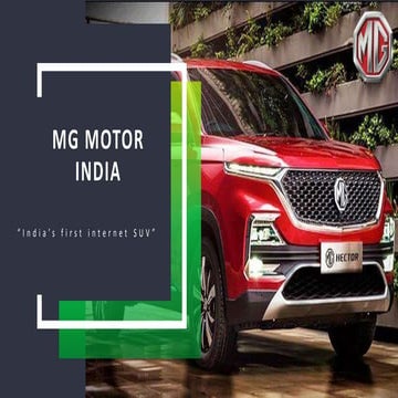 Mg Motor India | PPTX