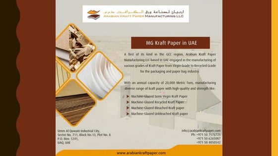 Kraft Paper Manufacturer in UAE | PPT