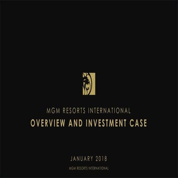 MGM Investor Presentation | PDF