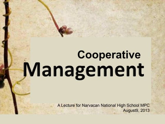 Types & Categories of Cooperatives | PPT