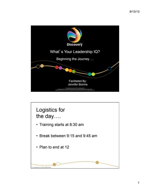 Using Discovery Insights Personality Types | PPTX