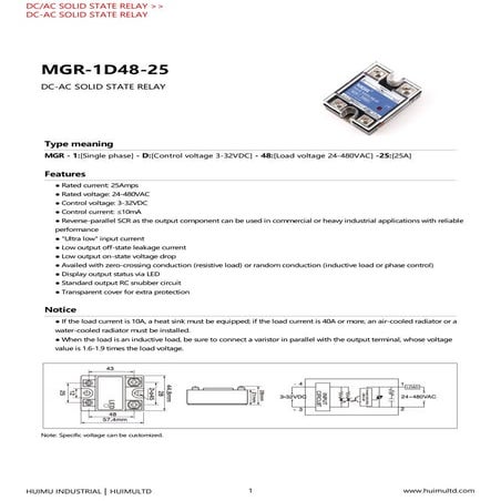 MGR 1 D48-25 |HUIMULTD | PDF