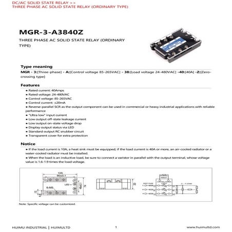 MGR 1 D48-40 |HUIMULTD | PDF
