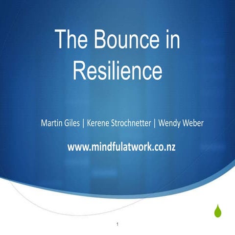Resilience presentation | PPTX