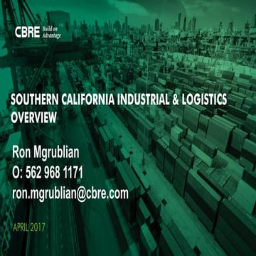Southern California Industrial & Logistics Overview | PDF