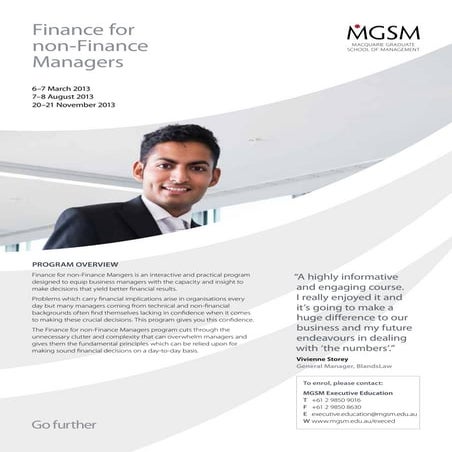 Finance for Operational Managers | PDF