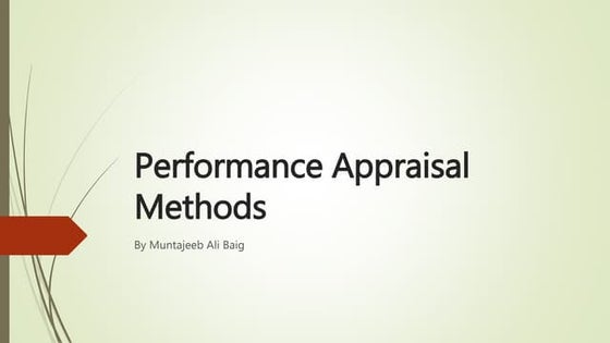Performance Based Appraisal System in Pharmaceutical Industry | PPTX