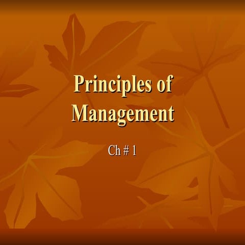 Mgt 1 | PPT | Business Administration | Business