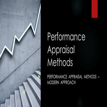 Performance Appraisal Methods - Performance Appraisal Methods | PPTX