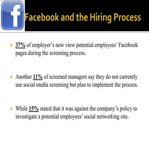 Facebook and the Hiring Process | PPTX