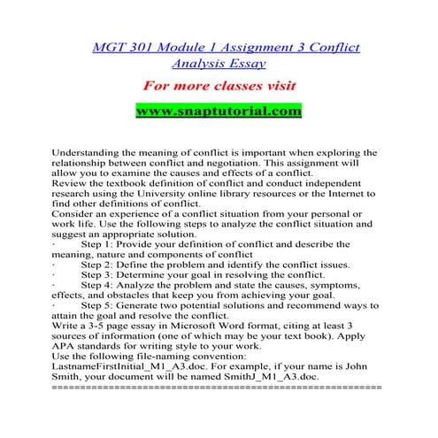 MGT 301 help Successful Learning/Snaptutorial | PDF