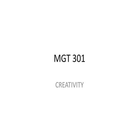 Mgt 301 ppt sample | PPTX