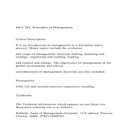 MGT 301 Principles of Management Course Descriptio.docx