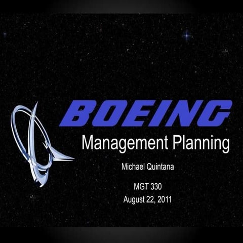 Mgt 330 week 3 management planning | PPTX