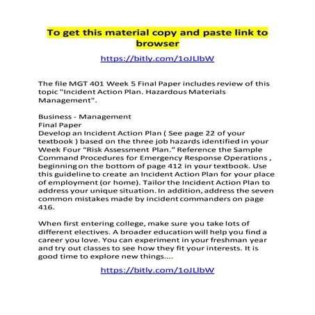 Mgt 401 week 5 final paper | DOCX