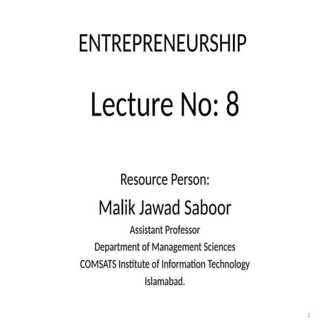 entrepreneurship slides for business start up | PPT