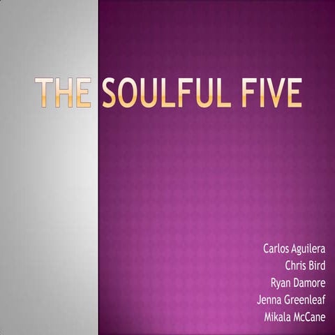 MGT 431- Soleful 5 Final Presentation | PPTX