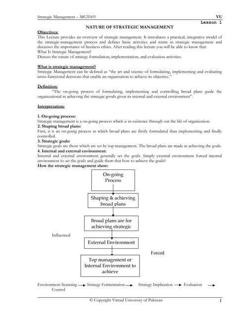 Assignment on Strategic Management | PDF | Business Administration ...