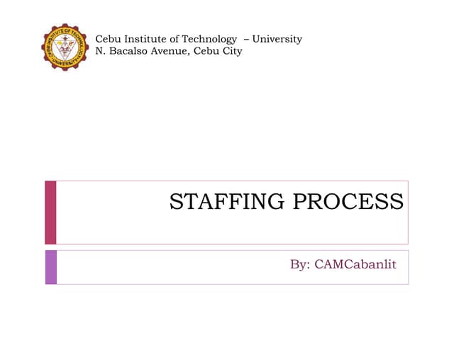 Engineering. Management - Staffing | PPT