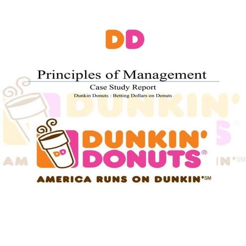 MGT group case study report (dunkin donuts) | DOCX