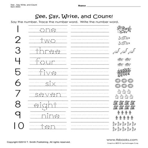 See, Say, Write, Count | PDF