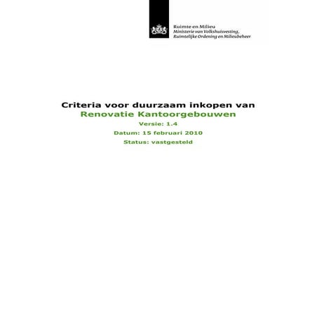 Renovatie | PDF