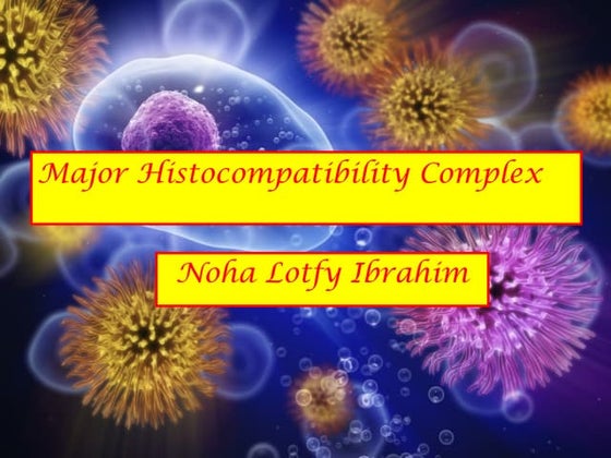 MAJOR HISTOCOMPATIBILITY COMPLEX | PPT