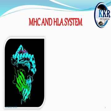 MHC and HLA CLASSES K R.pptx