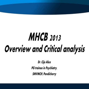 MHCB 2013 | PPTX