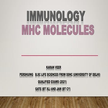 STRUCTURE AND FUNCTIONS OF MHC | PDF