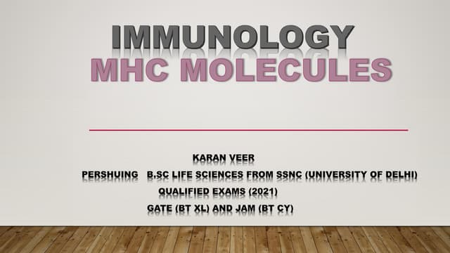 STRUCTURE AND FUNCTIONS OF MHC | PDF
