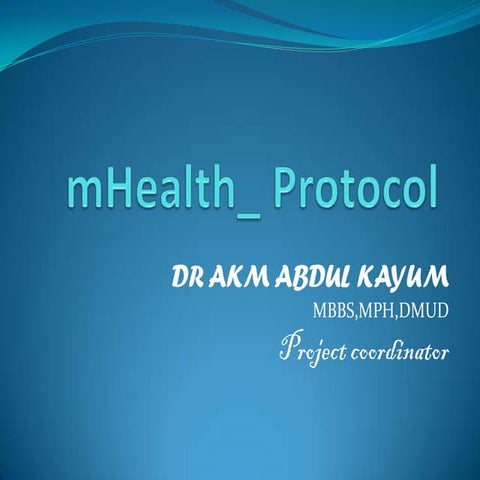M health protocol by DR KAYUM | PPTX