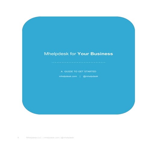 Mhelpdesk Manual | PDF