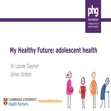 My Healthy Future - the future of adolescent health | PPT
